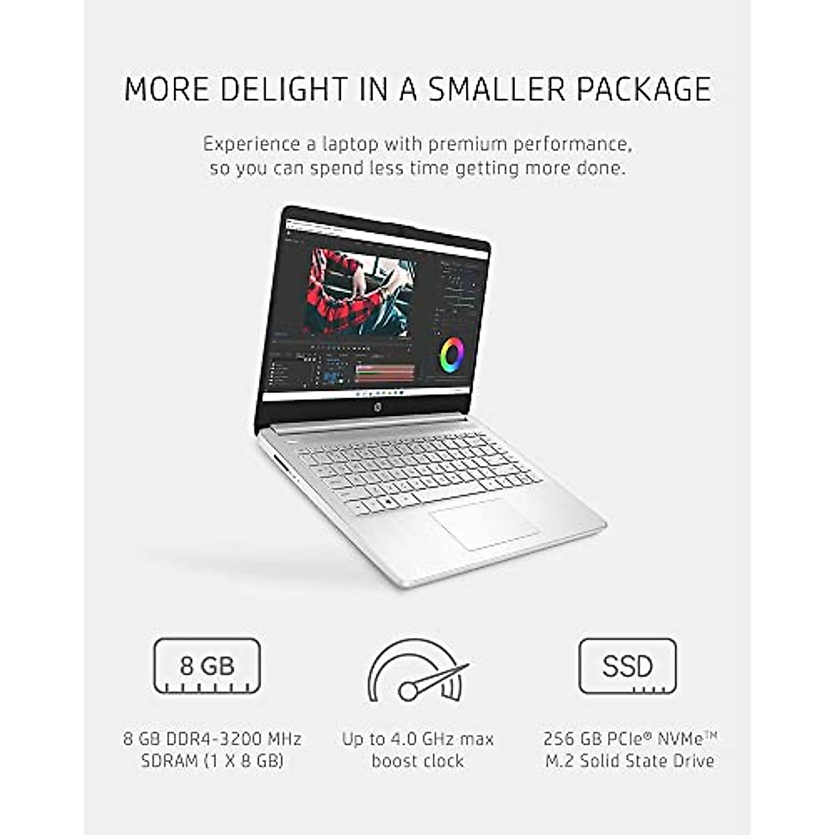 [Windows 11 Pro] HP 14" FHD Business Laptop Computer, 6-core AMD Ryzen 5 5500U (Beat i7-1160G7), 8GB RAM 256GB PCIe SSD, Thin&Portable, Long Battery Life, Fast Charge, Wi-Fi 6, BT 5.2, HDMI, w/Battery