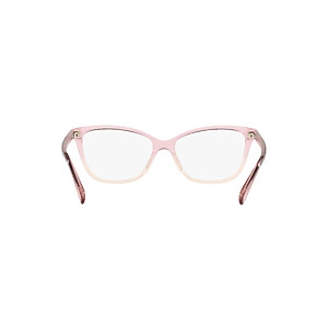 Coach HC6206U Universal Fit Prescription Eyewear Frames, Transparent Pink Gradient/Demo Lens, 52 mm