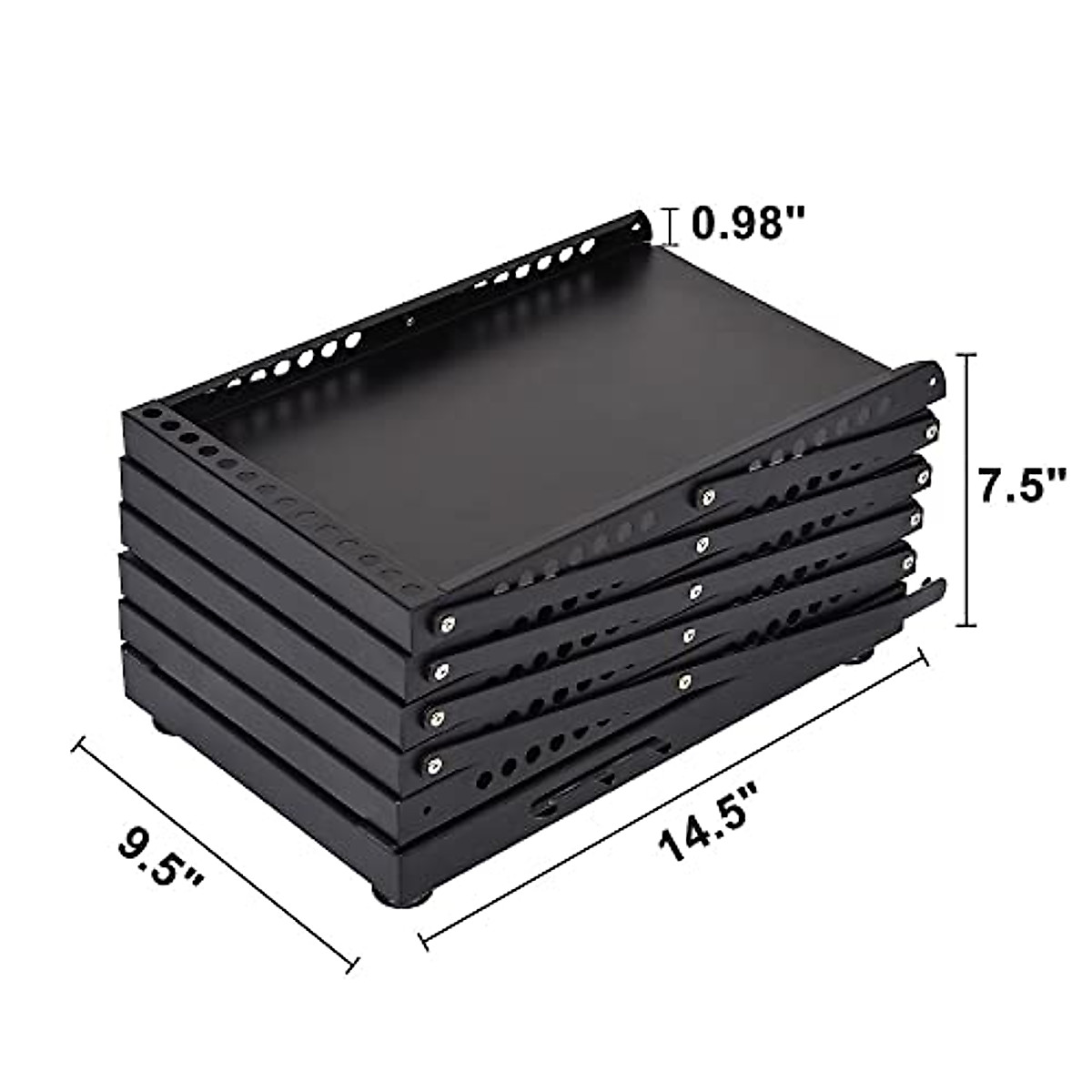 Kroey brochure display stand&Foldable Magazine Rack with 5 Pockets for Exhibition and Trade Show (67'X9.5'X14.5')