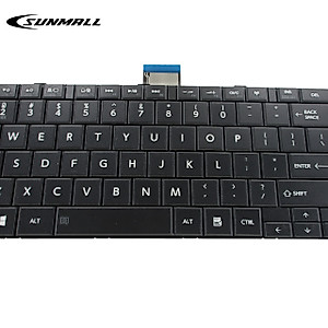 SUNMALL Keyboard Replacement only Compatible with Toshiba Satellite C50-A C55-A C55D-A C55T-A C55DT-A C55DT-A Series Laptop,fits Part Number V143026CS1 (DO NOT FIT C50-B, C50D-B,C55-B, C55D-B)