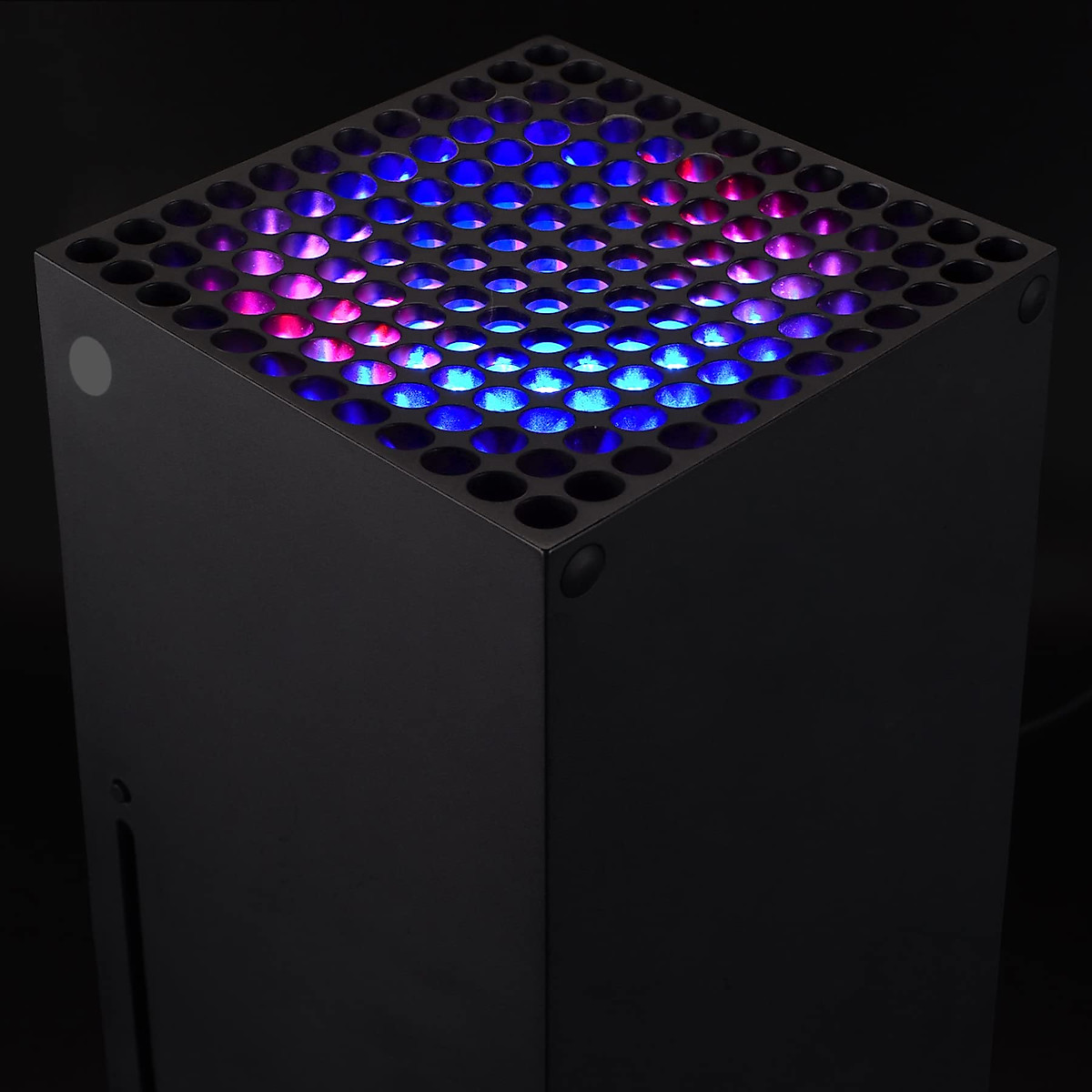 eXtremeRate PlayVital RGB LED Kit for Xbox Series X Console Fan Vent, 39 Effects DIY Decoration Accessories Flexible Tape Lights Strips Kit for Xbox Series X Console Fan with IR Remote