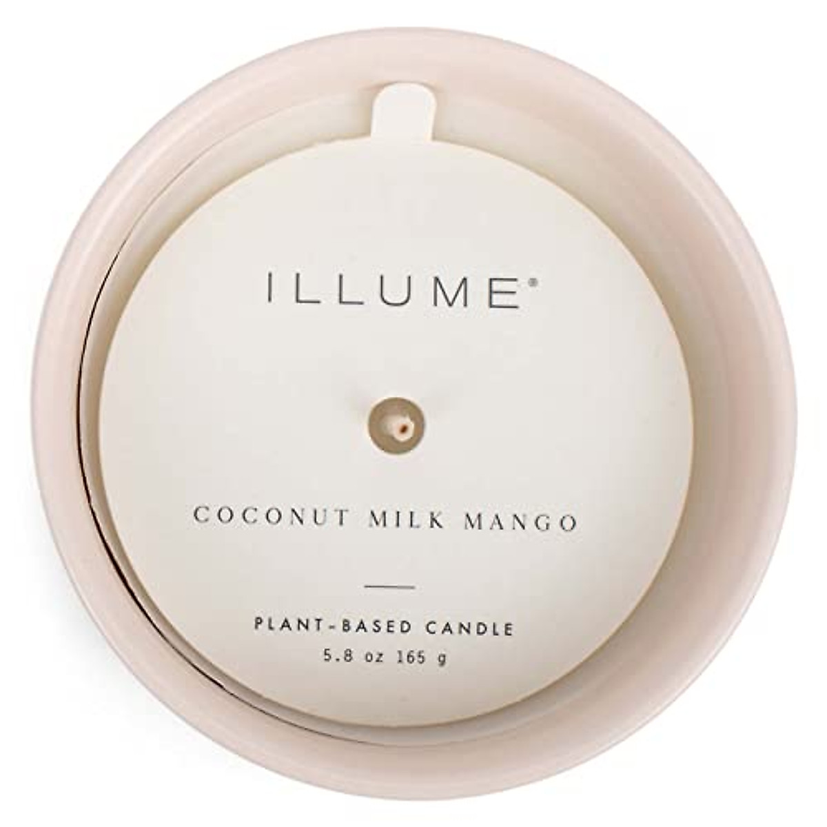 Illume Beautifully Done Essentials Coconut Milk Mango Matte Ceramic Scented Soy Candle