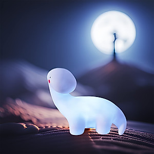 Cherir LED Night Light Lovely Cloud Shape Kids Bedroom Lamp Festival Decor Toy Decorative Light Battery Operated Children Dinosaur Nursery Light Party Christmas Birthday Battery Included(brontosaurus)