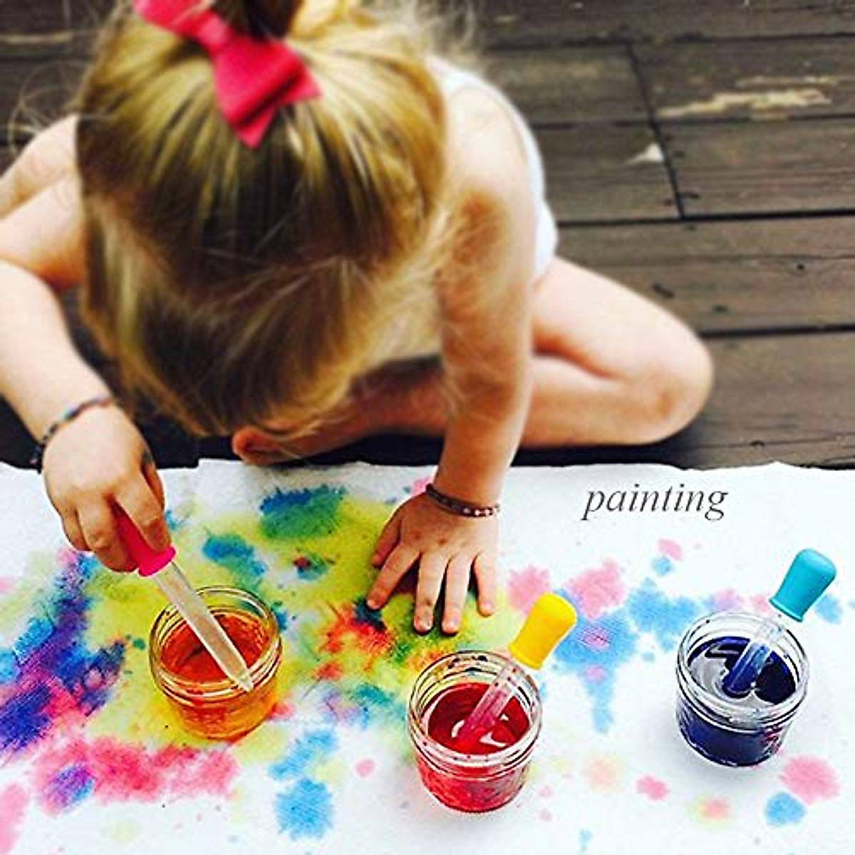 CHIUTUUY 11 Pcs Eye Droppers for Kids - 5ml Silicone Plastic Pipettes Liquid Transfer Dropper for Crafts Science Water Play Candy Gummy Molds