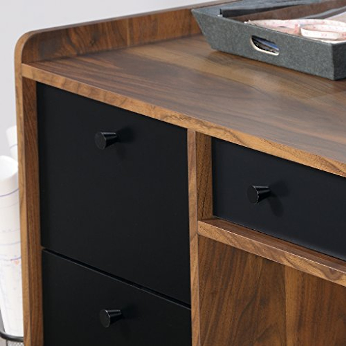 Sauder Harvey Park Desk, Grand Walnut finish