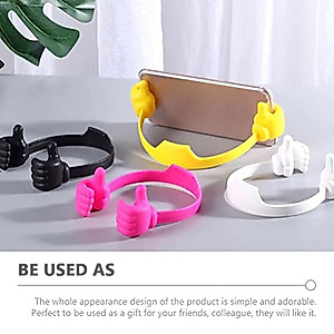 SAFIGLE 12Pcs Lazy Thumbs Up Cell Phone Holder for Desk, Creative Flexible Cell Phone Stands Lazy Phones Stand with Hand Holder for Desk, Desktop Tablet Cellphone Thumb Holder Multi-Angle Phone Holder