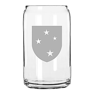 23rd Americal Division Military Etched 16oz Can Glass