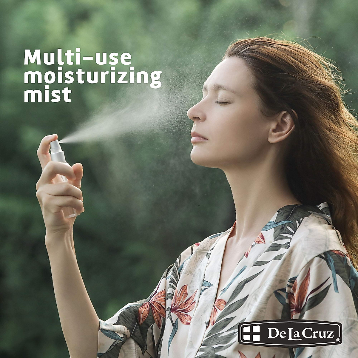 De La Cruz Rose Water and Glycerin Spray for Face - Rosewater Facial Toner and Moisturizer Mist for Skin and Hair 8 fl oz (236 mL)