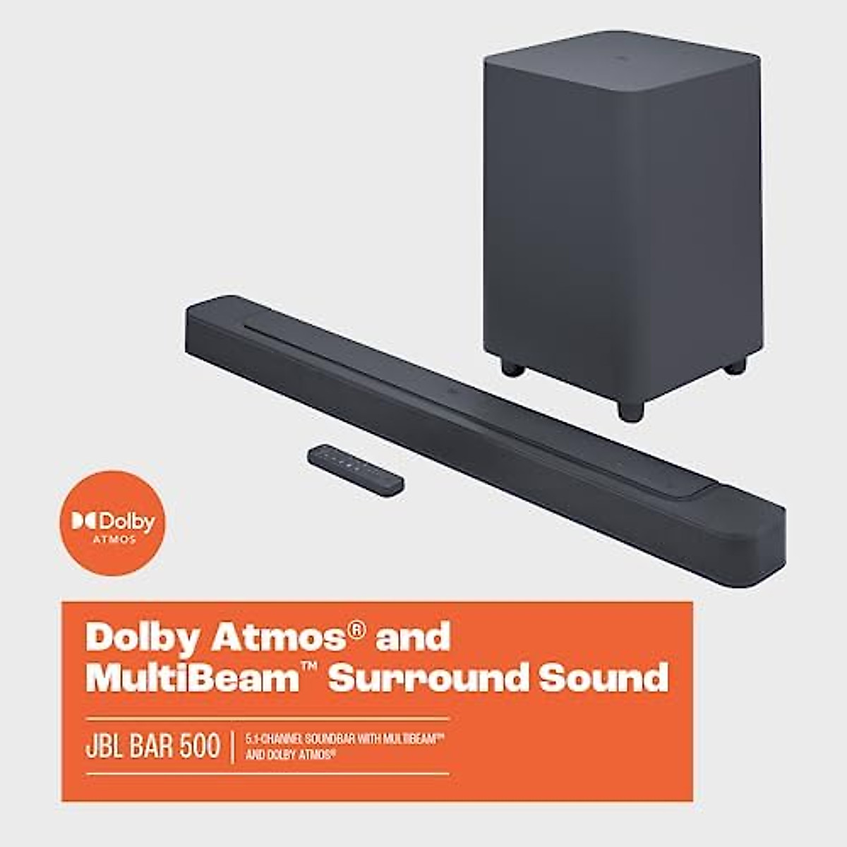 JBL Bar 500: 5.1-Channel soundbar with MultiBeam™ and Dolby Atmos®