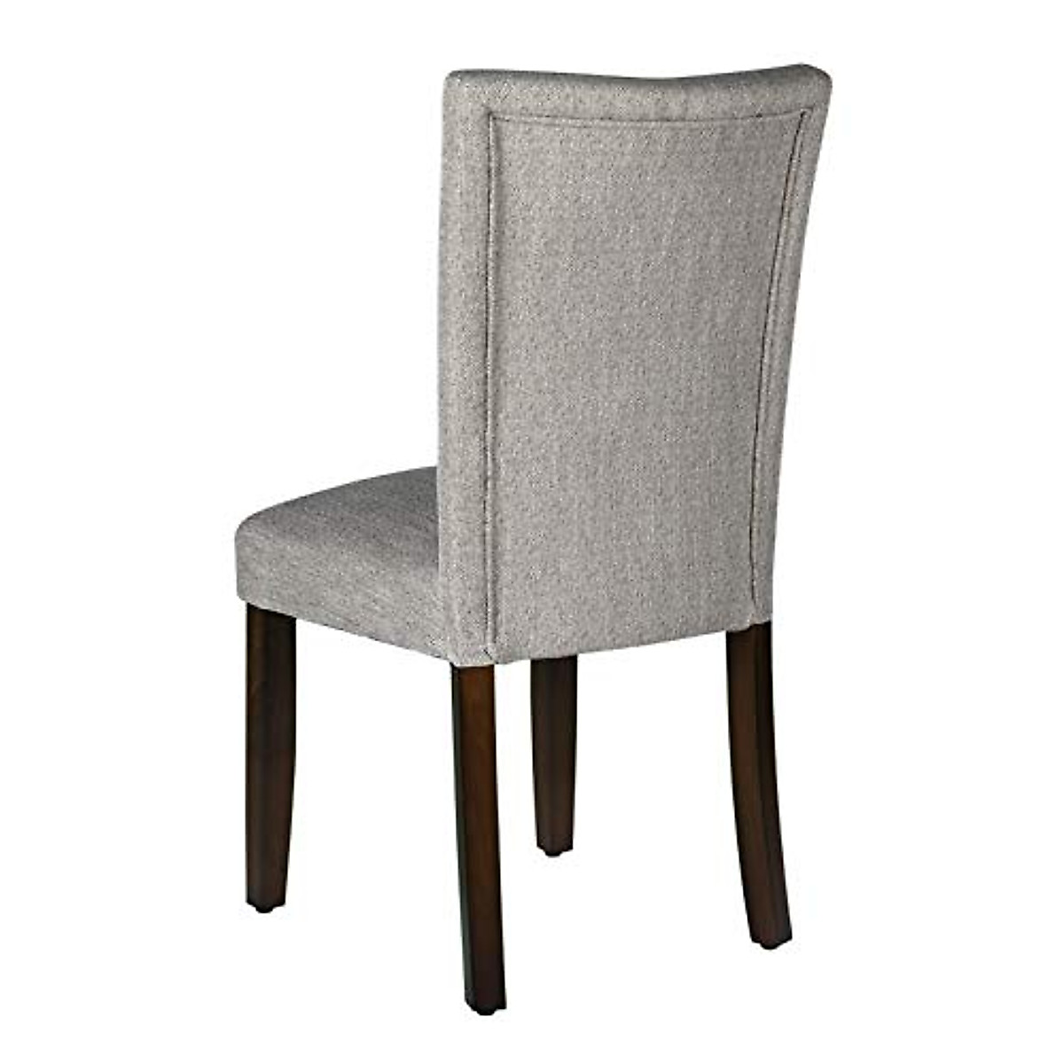 HomePop Parsons Classic Upholstered Accent Dining Chair, Single Pack, Light Grey