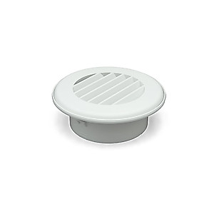 THETFORD 94264 Thermovent Ducted Heat Vent 4", Polar White