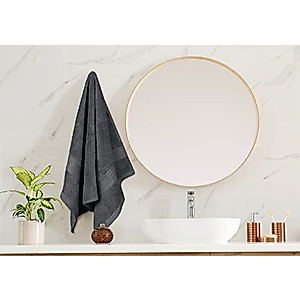 Utopia Towels 6 Piece Premium Hand Towels Set, (16 x 28 inches) 100% Ring Spun Cotton, Lightweight and Highly Absorbent Towels for Bathroom, Travel, Camp, Hotel, and Spa (Grey)