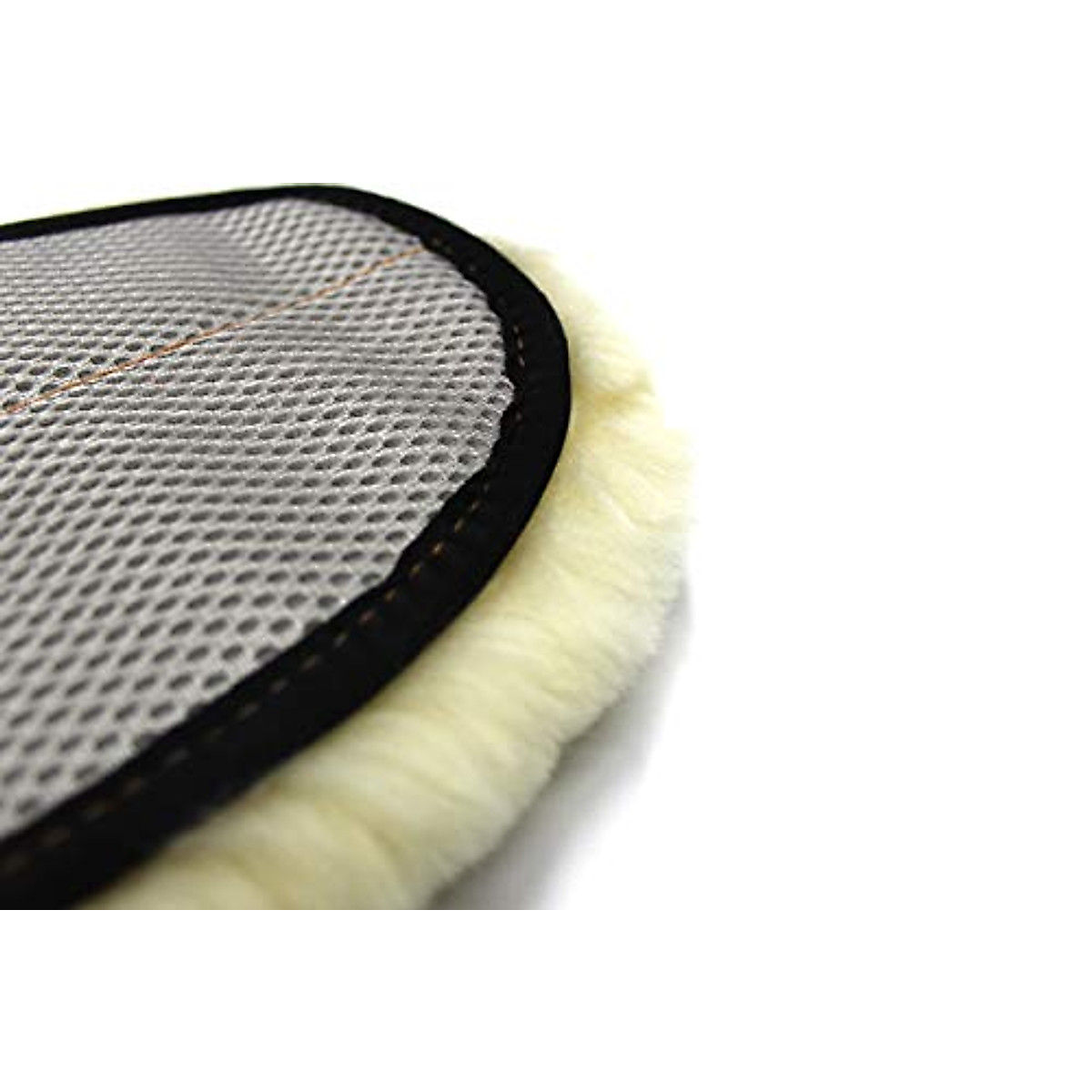 Maxshine Premium Sheepskin Wool Mitt, Real Lambs Wool Car Wash Glove Car Cleaning Ultra Soft Lambskin Wash Pad