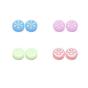 yingwangtong Thumb Lever Cap Handle Accessory Set Aiming Aid Cap, Compatible With Xbox One Series X S Nintendo Switch Pro Controller Ps5 Ps4 Controller Lever Joystick Protection Accessory (8 Pieces)