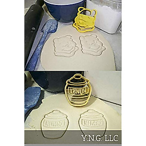 WINNIE THE POOH ADVENTURES BEAR HUNNY POT CARTOON SET OF 2 COOKIE CUTTERS MADE IN USA PR1065
