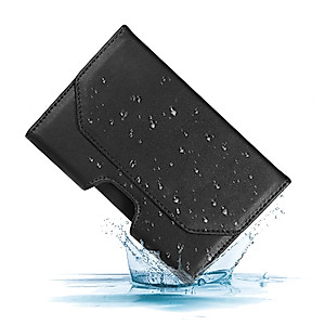 Full Grain Leather Surface Duo 2 holster case for Microsoft Surface Duo universal 4.7'' to 5.8''Sleeve black