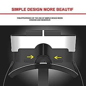 VR Digital Glasses with Gamepad, 3D Glasses Virtual Reality Glasses, with Giant Screen Cinema Effect, Support Myopia Below 800 Degrees, 110 ° Panoramic, for VR Games & 3D Movies