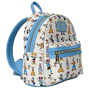 Loungefly Disney Mini Backpack Mickey Friends Forward & Backward Shoulder Bag