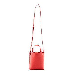 Harlie K SAMI Vegan Leather Small Crossbody Shoulder Bag Mini Purse Handbags for Women (Red)