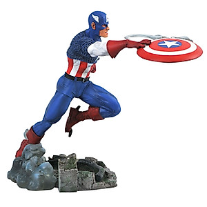Diamond Select Toys Marvel Gallery VS: Captain America PVC Figure, 10 inches