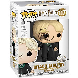 HARRY POTTER - Draco Malfoy with Whip Spider Funko Pop! Vinyl Figure (Bundled with Compatible Pop Box Protector Case)