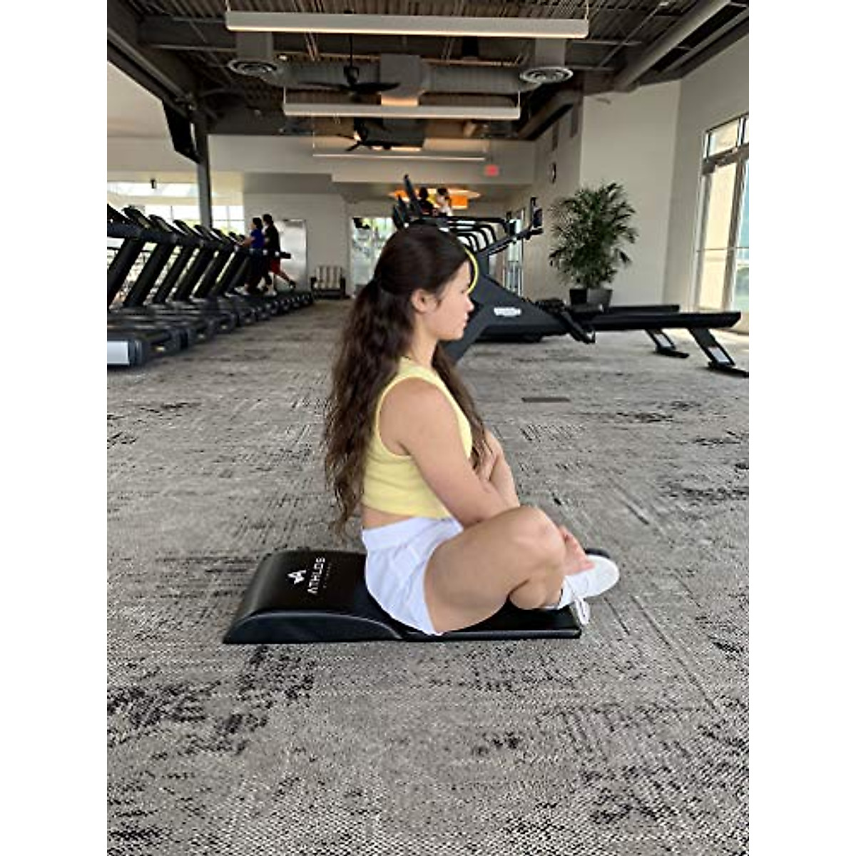 Ab Mat with Tailbone Protector - Ab Mats for Sit Ups - Ab Workout Mat - Full Range of Motion Ab Trainer