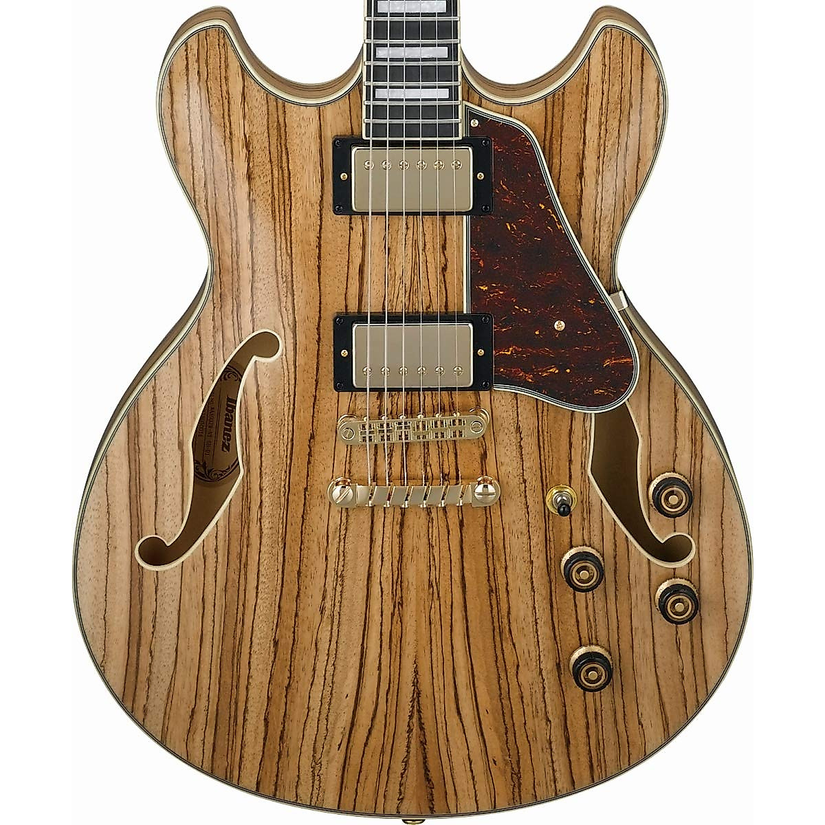 Ibanez AS93ZW Artcore Expressionist Zebra Wood Semi-Hollow Body Natural