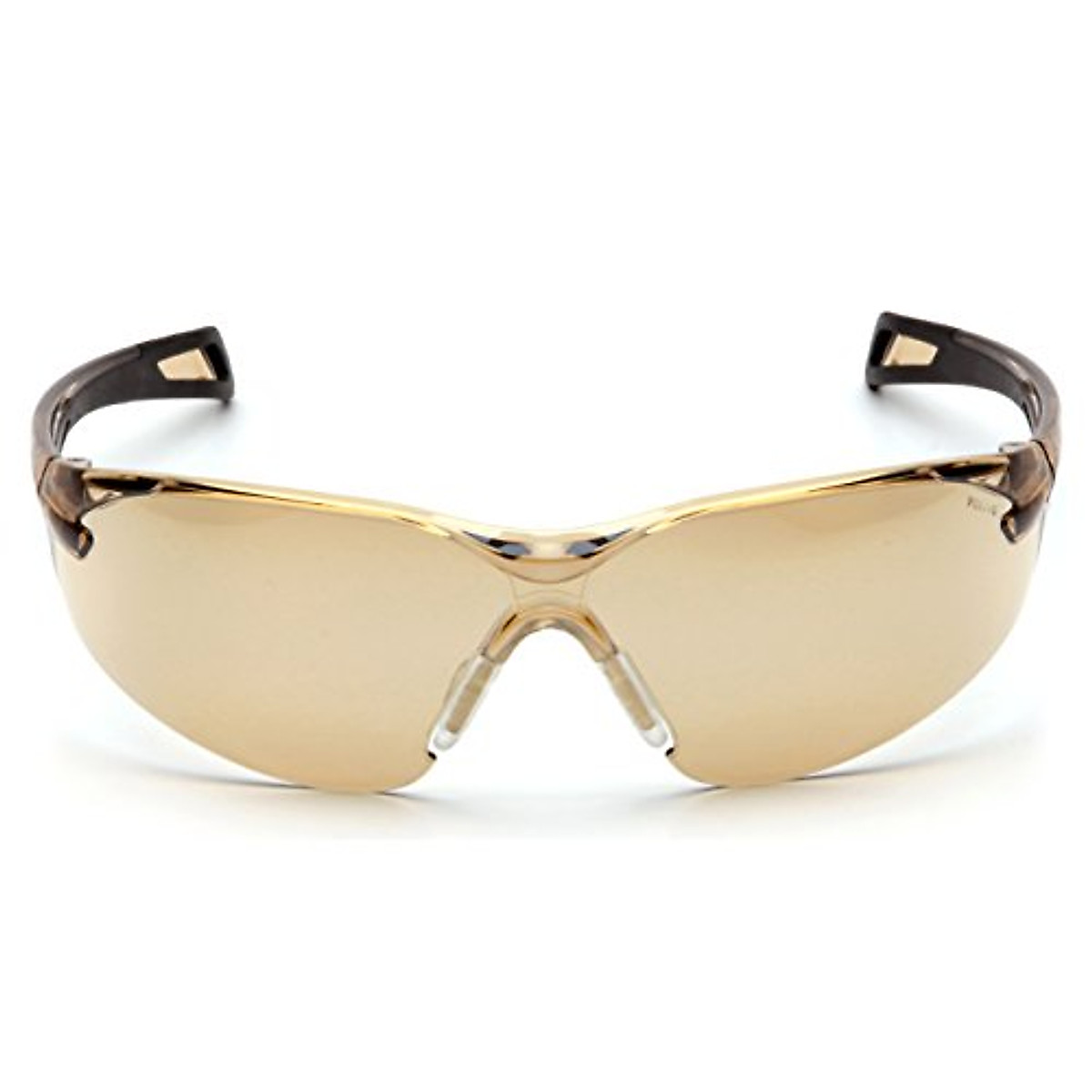 Pyramex Safety PMXSLIM Eyewear, Black Temples, Indoor/Outdoor Mirror Lens