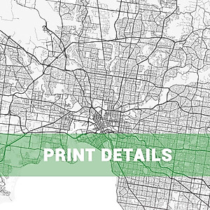 Dear Mapper Melbourne Australia View Abstract Road Modern Map Art Minimalist Painting Black and White Canvas Line Art Print Poster Art Print Poster Home Decor (Set of 3 Unframed) (12x16inch)