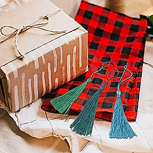 CREATRILL 100 Pcs 13cm/5 Inch Silky Handmade Soft Craft Mini Tassels with Loops for Jewelry Making, DIY Projects, Bookmarks, 20 Colors, 5 Pcs of Each