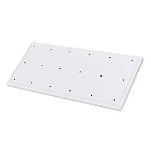 Wood Cake Pop Stand Display - 18 Hole Lollipop Holder, Candy or Sucker Stand for Dessert Table of Wedding, Shower, Birthday Party, White - Fit 5/32" (4mm) Lollipop Sticks