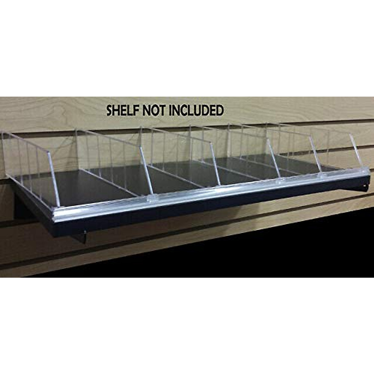 3" H Snap on Adjustable Depth Shelf Dividers for 10" D to 16" D Shelves, 50 Pack