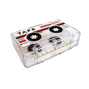 Kuang Women Retro Cassette Clutch Tape Shaped Recorder Shoulder Bag Elegant Banquet Evening Crossbody Handbag