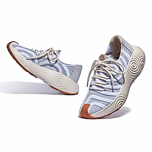 UIN Women's Platform Walking Shoes Casual Comfortable Art Painted Travel Fashion Sneaker Brava Ⅱ Galaxy White (6)