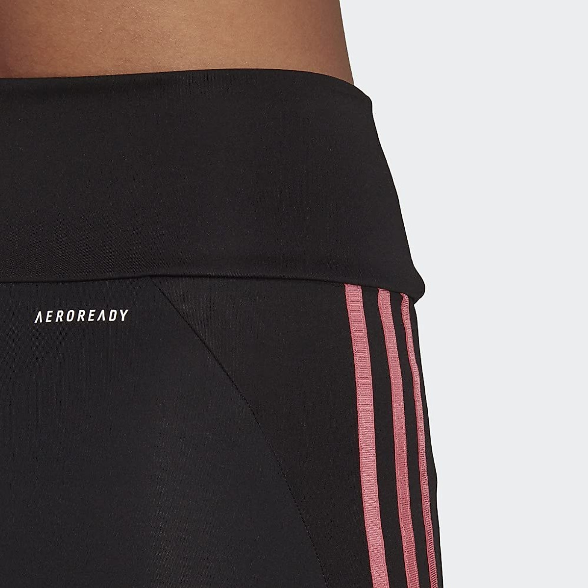 adidas 3-Stripes Short Tights Black/Rose Tone SM