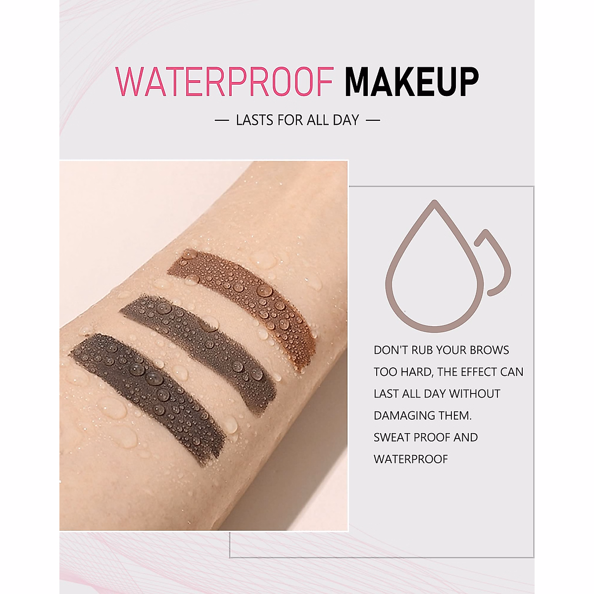 Yfulfill Grey Eyebrow Pencil for Older Women, Gray Eyebrow Pencil for Older Women Waterproof, Eye Brow Pencils for Women Grey, Eyebrow Pen for Gray Hair