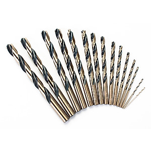 Norseman 15pc 1/16-1/2" Black & Gold Bit Set