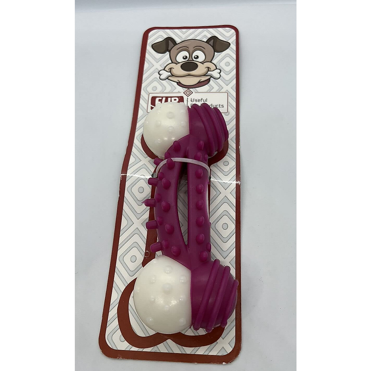 Dog Puppy Chew Fetch Toy Dental Hygiene Gum Health Exercise Fun 6 1/2" Outdoors Bone Shaped