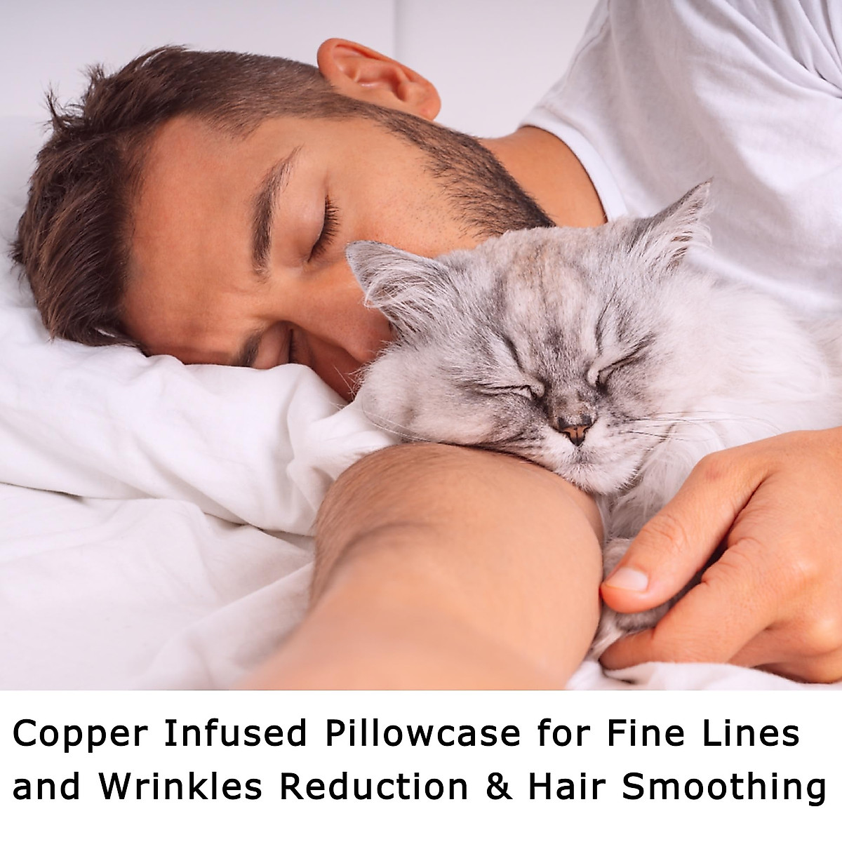 Pillowcase for Acne Prone Skin - Anti-Acne Copper Infused Pillow Case 1pc, Dermatologist-Tested Vegan Silk Pillowcase Queen Size 20x30, Cooling Silky Satin Pillow Cases for Hair and Skin