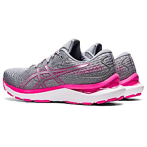 ASICS Women's Gel-Cumulus 24 Running Shoes, 9, Sheet Rock/Pink GLO