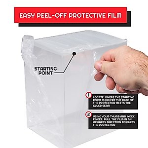 EVORETRO Funko Pop Protector - 10-Pack - Funko Pop Display Case - Glow in The Dark Edges Compatible with All Standard 4" Funko Pop Figures, 0.40 mm Thick & Stackable, Will Last for Years to Come.