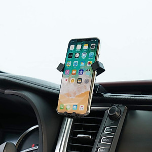 BEERTE Phone Holder fit for Toyota Highlander 2018 2019 Adjustable Air Vent Car Dashboard Cell Phone Mount,Carbon Fiber Pattern Phone Mount fit for Any inches Smartphone