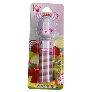 Lip Smacker Lippy Pals Swirls Llama, Flavored Moisturizing & Smoothing Soft Shine Lip Balm, Hydrating & Protecting Fun Tasty Glossy Finish, Cruelty-Free & Vegan - Straw-Ma-Llama Berry