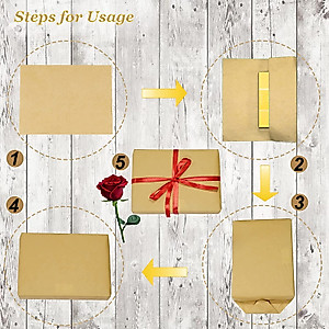 100 Sheets Kraft Tissue Paper Brown Wrapping Paper Bulk for Weddings Birthday DIY Project Christmas Gift wrapping Crafts Decor,13.8 x 19.7" (Brown)