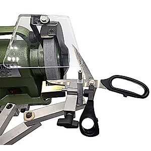 Ultima Scissor Sharpener - Benchtop Grinder & Polisher with Convexing Clamp for Prossional Quality Scissor & Shear Sharpening