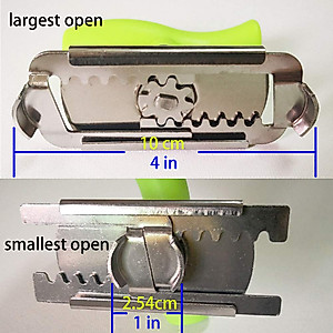 S-Shaped Handle Arthritis Jar Opener Stainless Steel Lids Off Jar Opener-Jar Opener Multifunction Adjustable for 1-4 inches Bottle Can