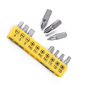 EKDJKK Right Angle Drill Attachment Electric Screwdriver Repair Set 90 Degree Corner Device Screwdriver Socket Adapter Kit 1/4 Inch Right Angle Drill Adapter with 10 Drill Bit Sets for Impact Driver
