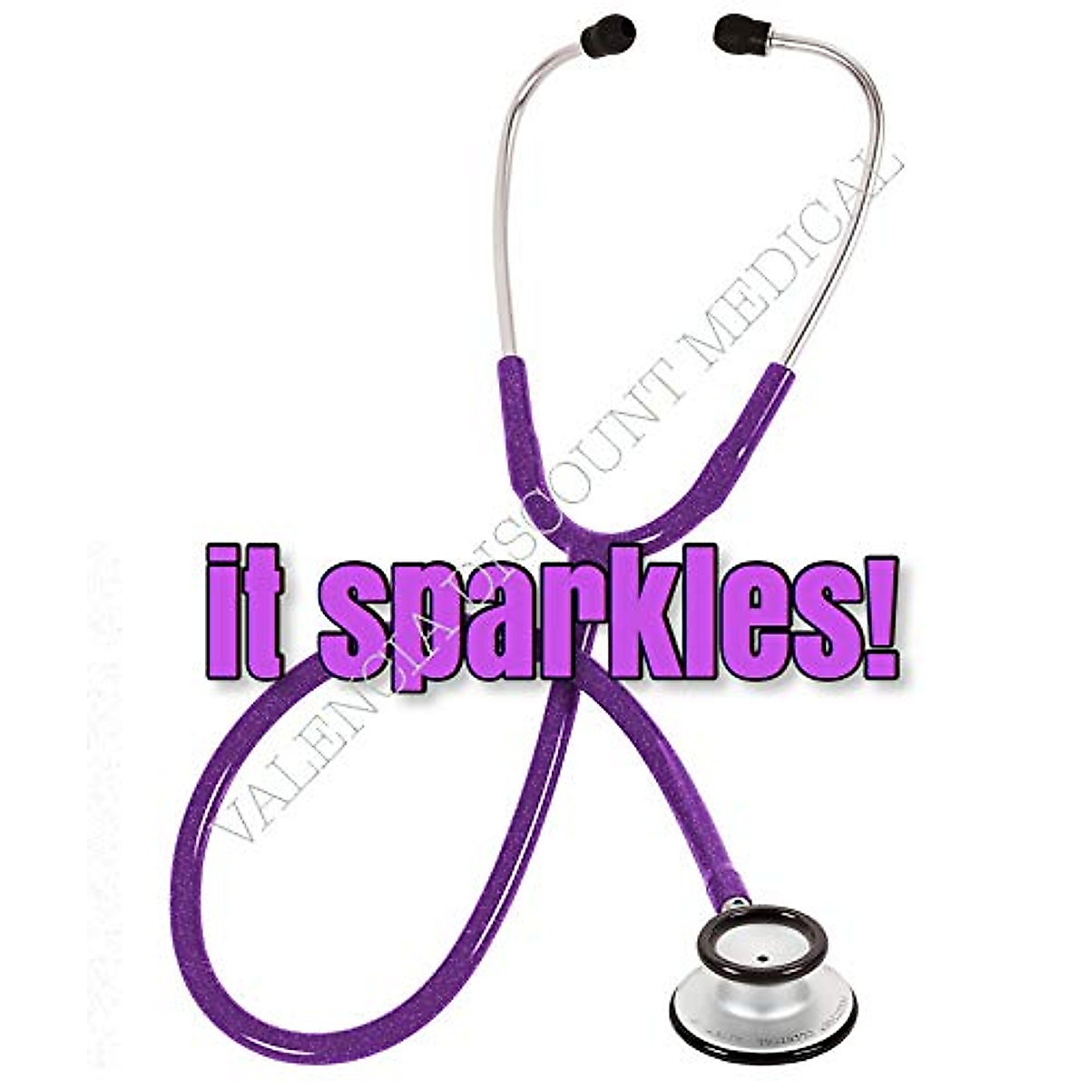 Prestige Medical Clinical Lite™ Stethoscope, Purple Sparkles