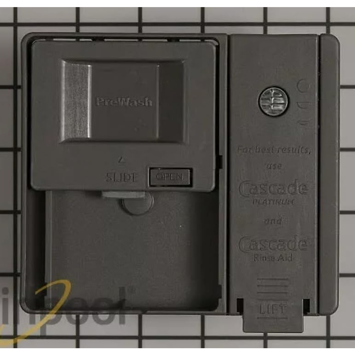 YKKUSAA New Genuine Dishwasher Detergent Dispenser W10861000，Replacement for Whirlpool OEM