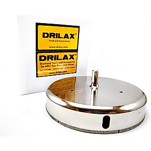 Drilax 7 inch Diamond Hole Saw Drill Bit Toilet Hole Ceramic Porcelain Tile Coated Core Bits Holesaw DIY Kitchen Bathroom Shower